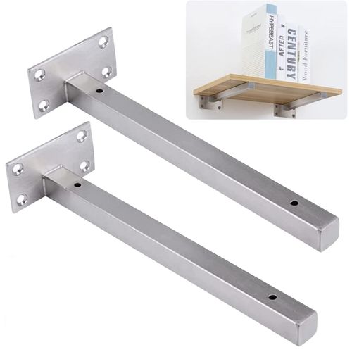 Supports Equerre Etagere 30 cm, 2 Pièces Equerre Industrielle Etagere Murale Fixation Invisible ...