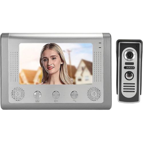 Système D'interphone WiFi, Sonnette avec Caméra et Moniteur, Kit de Sonnette de Visiophone ...