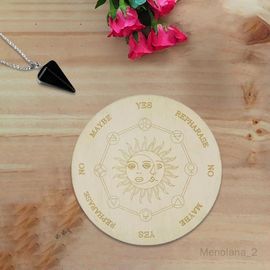 Tableau pendule en bois avec étoiles soleil et lune pour la ...