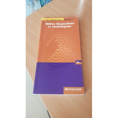 Tables financières et statistiques - Manuels-scolaires | Rakuten