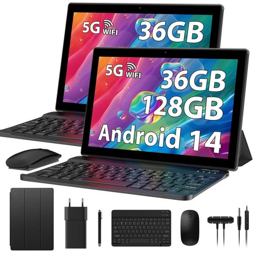Tablette 10 Pouces Newest Tablette Android 14 Avec 5G Wifi,36Go Ram+ ...