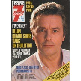 TELE 7 JOURS N° 1482 : 1988 ALAIN DELON/MASURE/INGRID HELD/STEPHANIE KRAMER/YVES RENIER/STALLONE ...