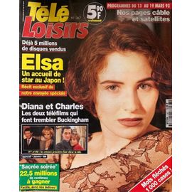 TELE LOISIRS 367 1993 ELSA Lunghini/JEAN LOUIS AUBERT/CHARLEBOIS/DANIEL ...
