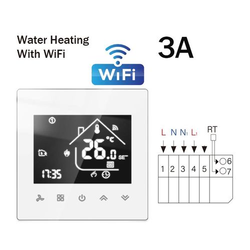 Thermostat intelligent WiFi, régulateur de température, chauffage au sol électrique TRV ...