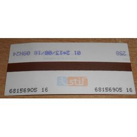 Ticket blanc optile ratp sncf metro bus tramway rer dans Paris marque ...