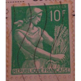 Timbre De Collection Oblitéré - Type Marianne Avec Gerbe De Blé | Rakuten