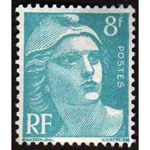 Timbre France 1948 Oblitéré - Marianne de Gandon - 8f Yt810 | Rakuten