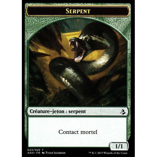 Token / Jeton - Serpent - Mtg - Amonkhet - 23/25 | Rakuten