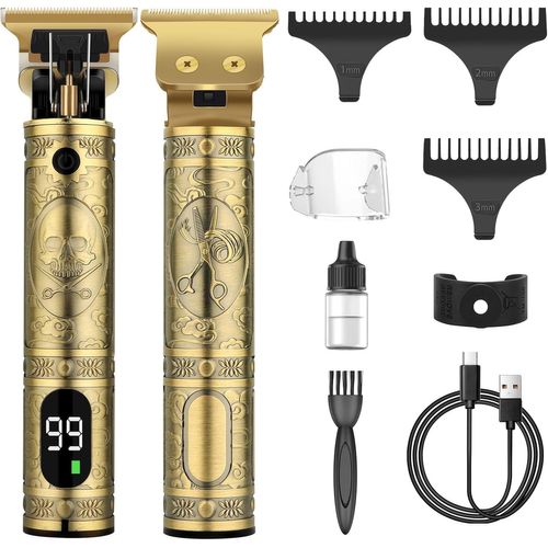Tondeuse Barbe Homme, Tondeuse Cheveux Hommes Professionnel Rasoir Electriques avec Écran LCD ...