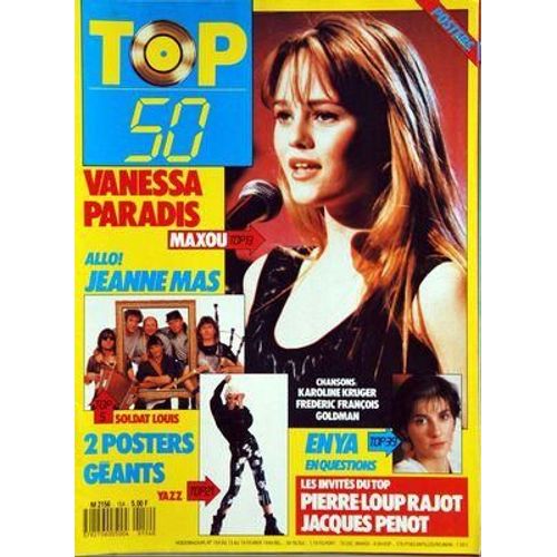 TOP 50 N° 154 DU 13/02/1989 - VANESSA PARADIS - MAXOU - JEANNE MAS ...