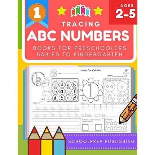 Tracing ABC Numbers Books for Preschoolers Babies to Kindergarten ...
