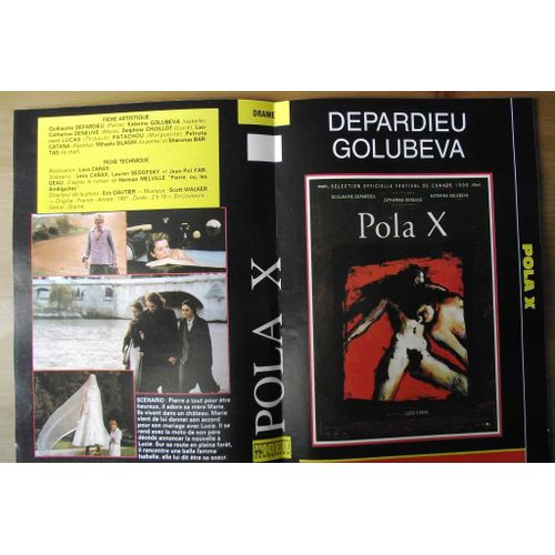 TV Video jaquette du film pola x.Réalisation:leos carax avec guillaume depardieu katerina ...