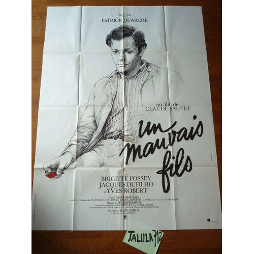 Un mauvais fils de claude sautet avec patrick dewaere - affiche originale de cinéma 120 x 160 cm ...