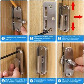 Verrou Porte en Acier Inox Loquet Porte Antirouille Verrou Porte ...