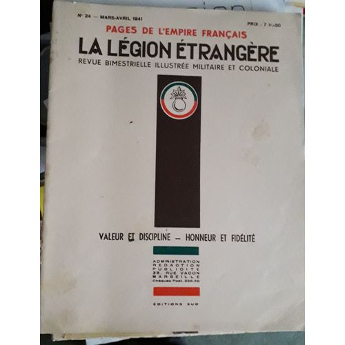 Vert et rouge revue de la légion étrangère bimestrielle illustrée ...
