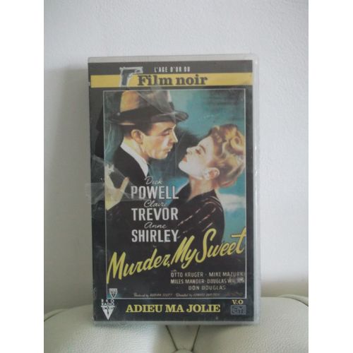 VHS K7 - Film ADIEU MA JOLIE MURDER, MY SWEET - Powell Trevor Shirley ...