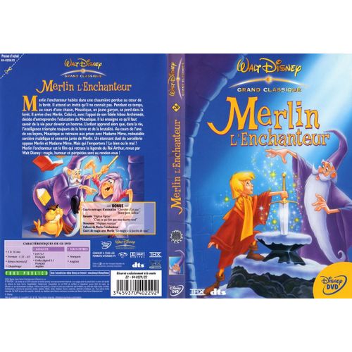 Walt Disney - Merlin L' Enchanteur - De Wolfgang Reitherman - 76 Mn ...