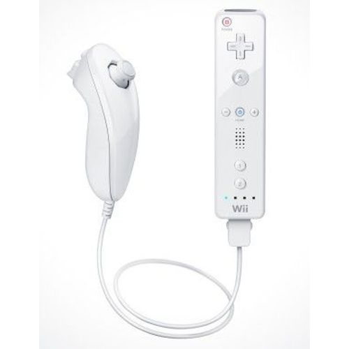 Wiimote + Nunchuk Blanc - Accessoires Jeux Vidéo | Rakuten