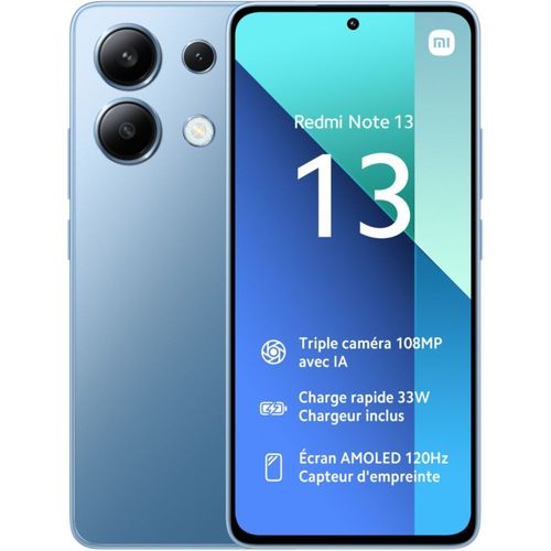 Xiaomi Redmi Note 13 4G 8 Go 256 Go Bleu clair | Rakuten