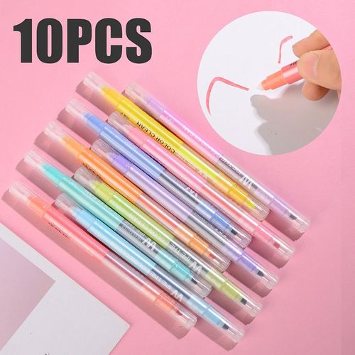 XM Stylo Fluorescent effaçable à Double extrémité Ensemble de 10 pièces ...