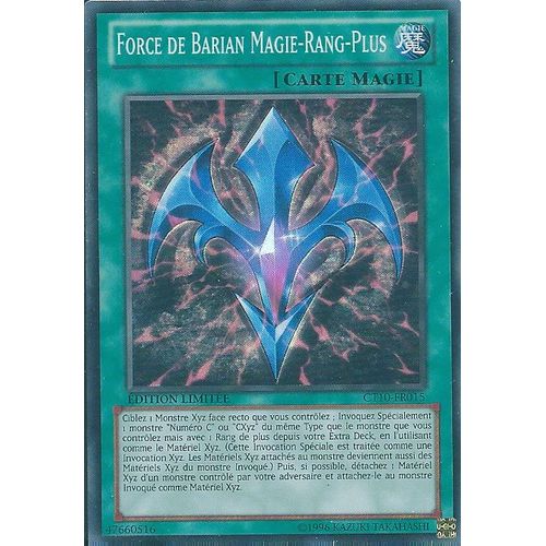 Yu-Gi-Oh ! Force de Barian Magie-Rang-Plus - CT10-FR015 - Super rare - vf | Rakuten