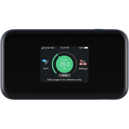ZTE MU5001 Noir Hotspot Galet 5G 4G Catégorie 22 WiFi 6 batterie ...