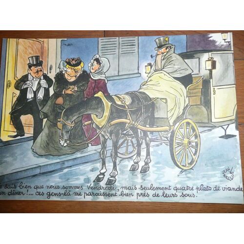 Dessin de jean bellus pour megabyl publicite pharmaceutique ancienne ...