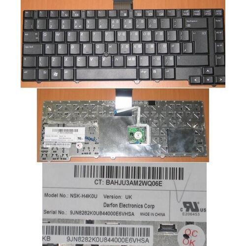 Clavier QWERTY UK pour HP COMPAQ 6910, 6910p, 6930, 6930p Series, NOIR ...